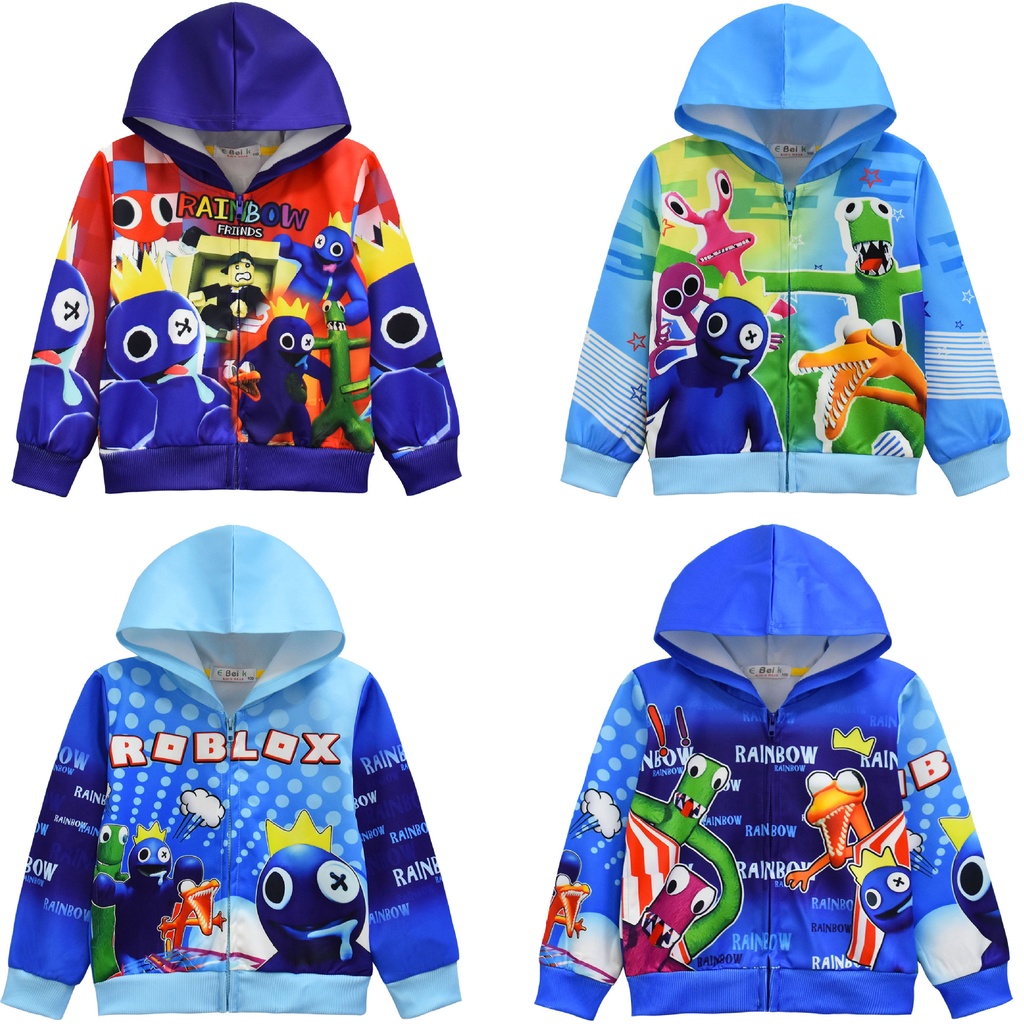 2022 Latest roblox rainbow friends Zipper Hooded Jacket Sweatshirt ...