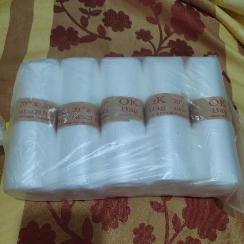 20x30 PLASTIC BAG MULTI PURPOSE HD ROLL BAG ROLLS(100pcs.) | Shopee ...