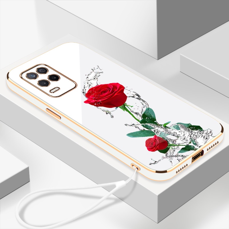 Casing Rose flower REALME 7i REALME C17 REALME 8 PRO realme 8 5G REALME ...