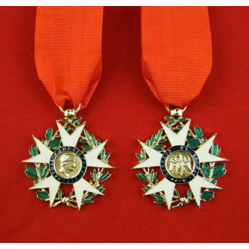 WW1 FRANCE NAPOLEON LEGION OF HONOR MEDAL WITH RIBBON MEDAL BADGE ...