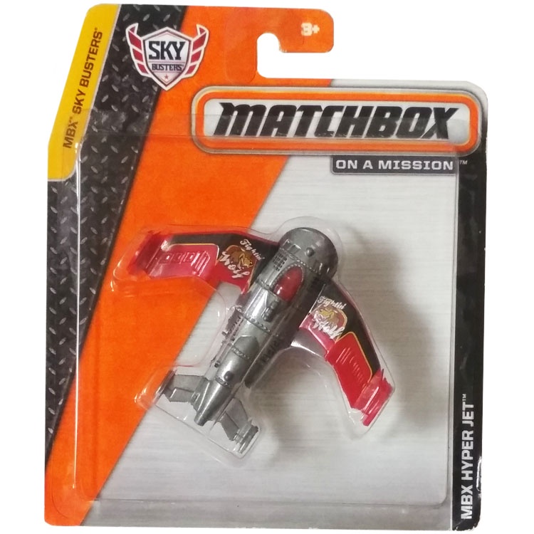 MATCHBOX Alloy Airplane Mini Stunt Out Of Print Rare Silver Red MBX ...