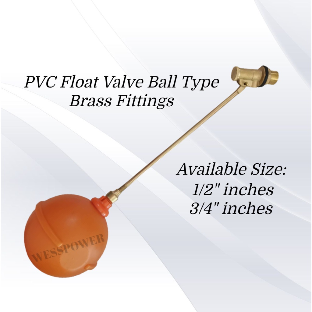 WPT-5498 PVC Float Valve Ball Type Brass Fittings | Shopee Philippines