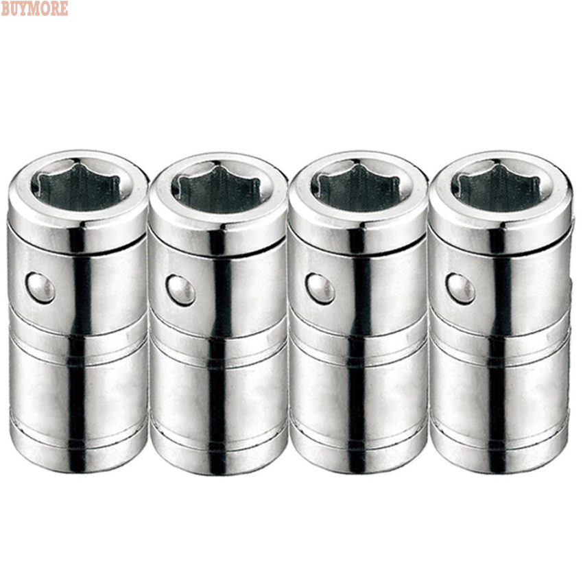 4pcs 1/4" Ratchet Socket Head Square Drive To Hex Socket Bits Converter ...