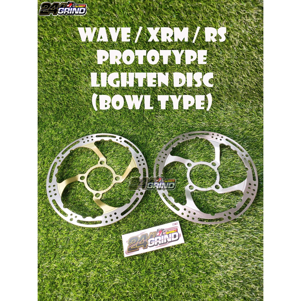 LIGHTEN DISC WAVE125 / XRM 220MM BOWL TYPE ( SUPER LIGHTEN ) | Shopee ...