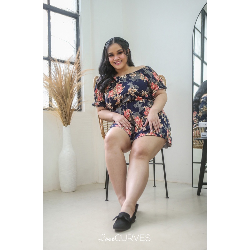 Love Curves Ph Plus Size Puff Sleeves Top and Shorts Shorty Set ...