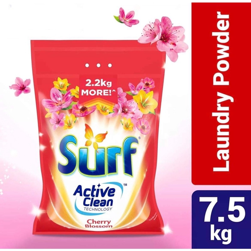 Surf Active Clean 7.5kg Laundry Powder | Shopee Philippines