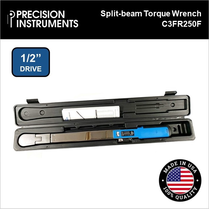 Precision Instruments 1/2-inch Drive Split Beam Torque Wrench with Flex ...