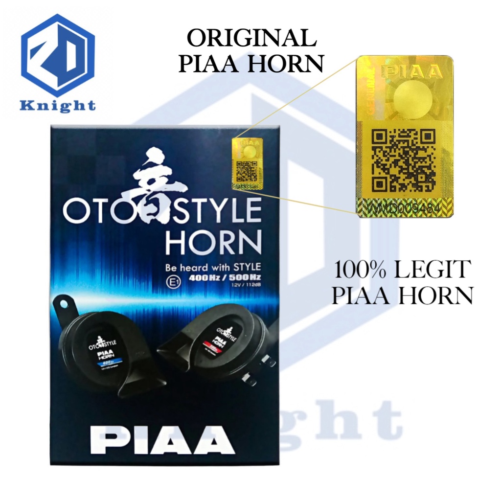 KNIGHT MOTORCYCLE ORIGINAL PIAA HORN OTO STYLE GOLD QR CODE UNIVERSAL HORN | Shopee Philippines