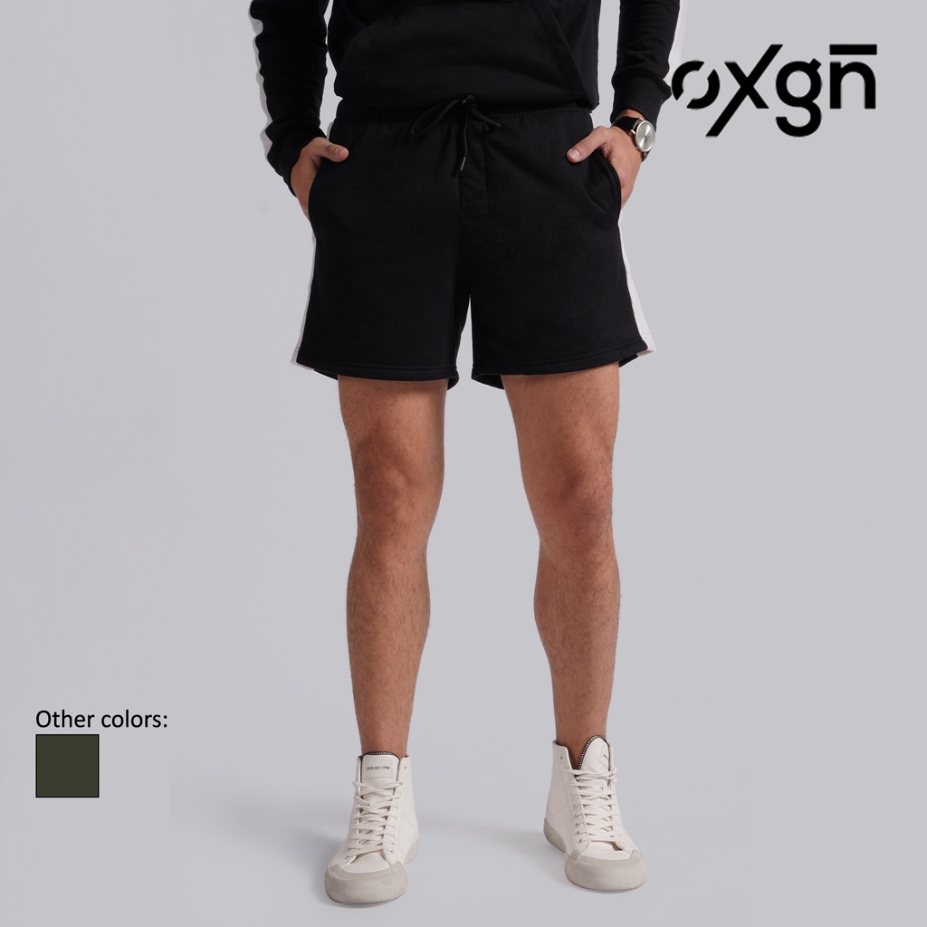 OXGN Premium Threads Urban Fit Shorts With Side Stripe For Men (Black ...