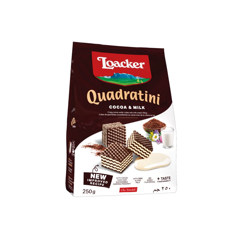 Loacker Quad Cocoa & Milk Wafer 250g | Shopee Philippines