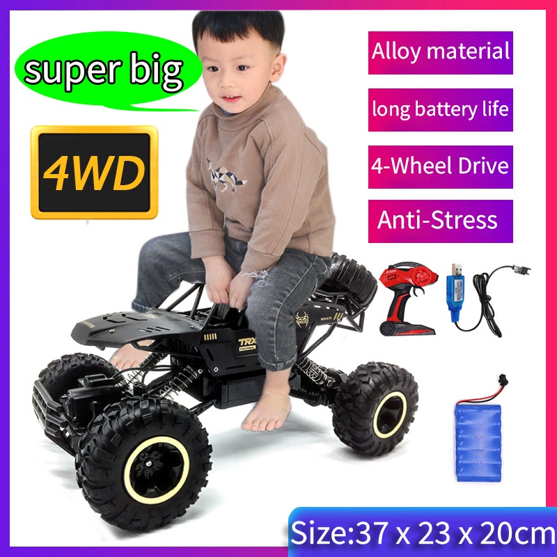 4WD Super Large RC Car Alloy Off-road Vehicle Updated Version Remote ...