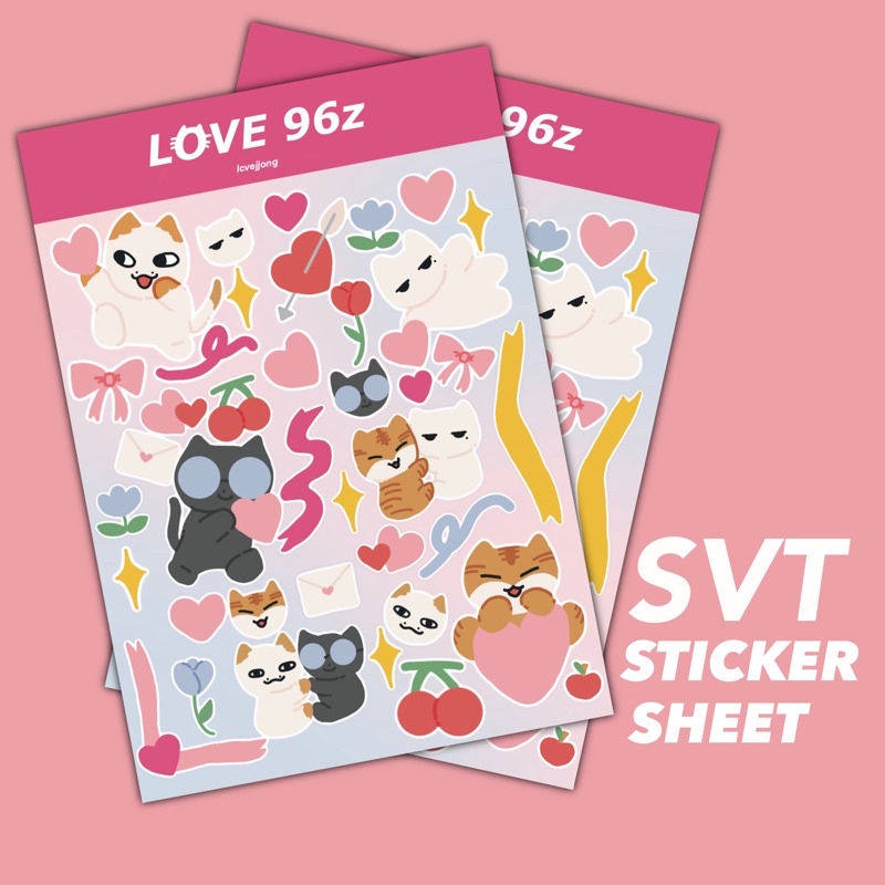 96z SEVENTEEN sticker sheet | Svt kpop toploader deco Sticker | Shopee ...