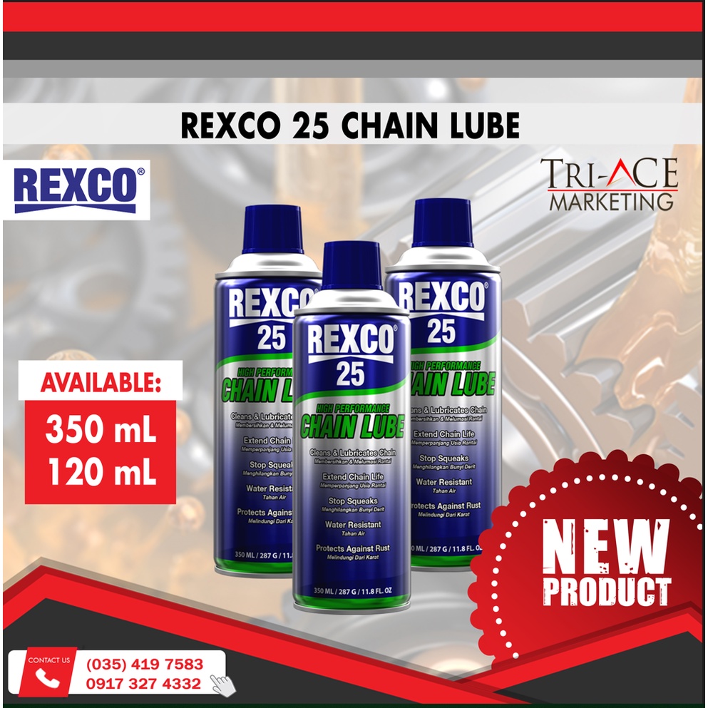 Rexco 25 High Performance Chain Lube 120ml/350ml | Shopee Philippines
