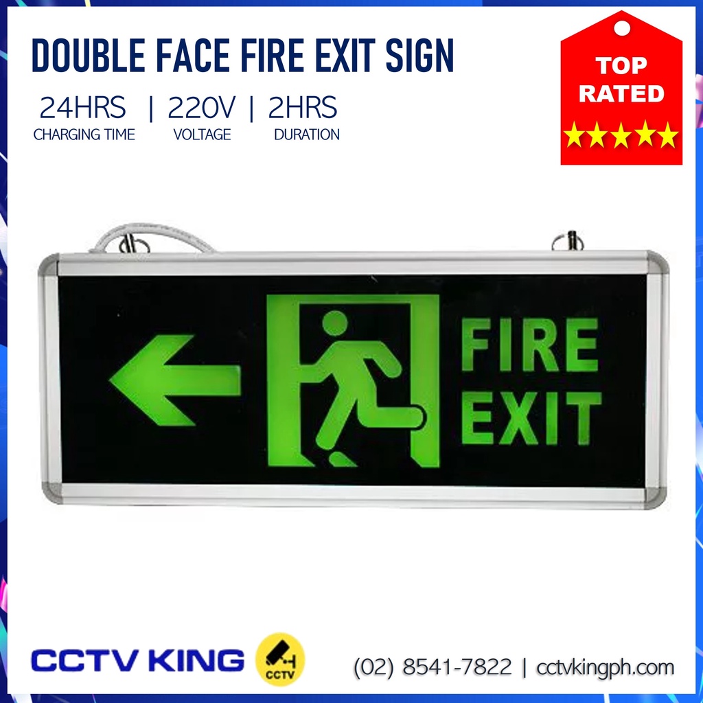 LED Fire Exit | Fire Exit Sign | Shopee Philippines