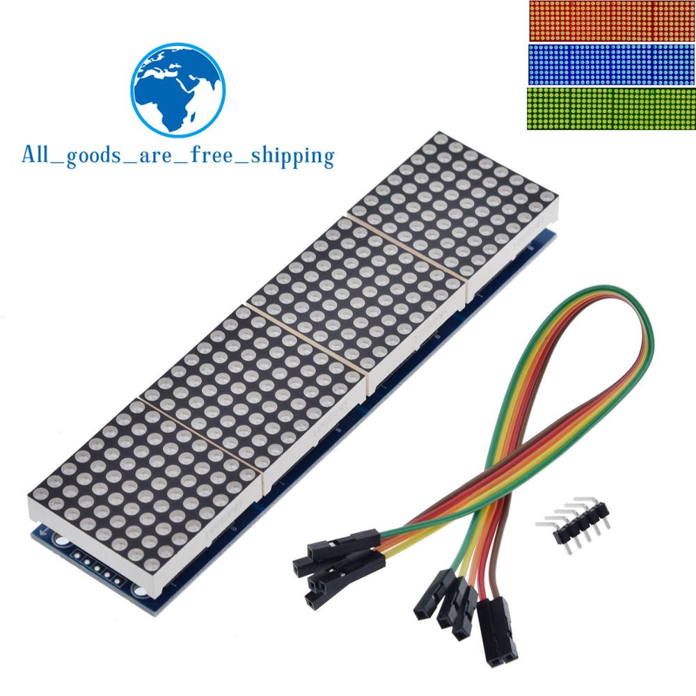 MAX7219 Dot Matrix Module For Arduino Microcontroller 4 In One Display ...