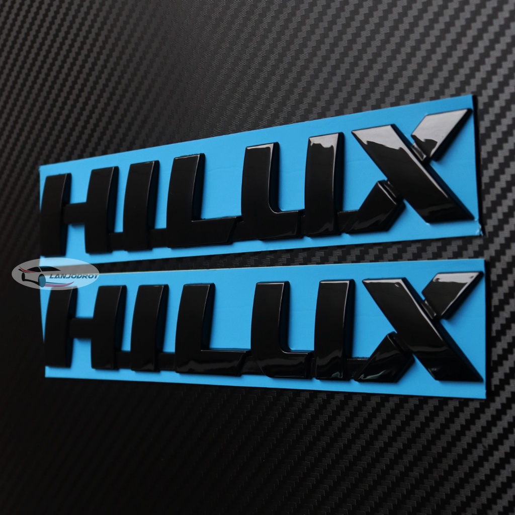 1 Pair Gloss Black Hilux Logo Badge Emblem 3D For Toyota REVO | Shopee ...