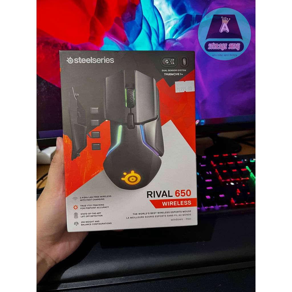 ORIGINAL STEELSERIES RIVAL 650 WIRELESS GAMING MOUSE | Shopee Philippines
