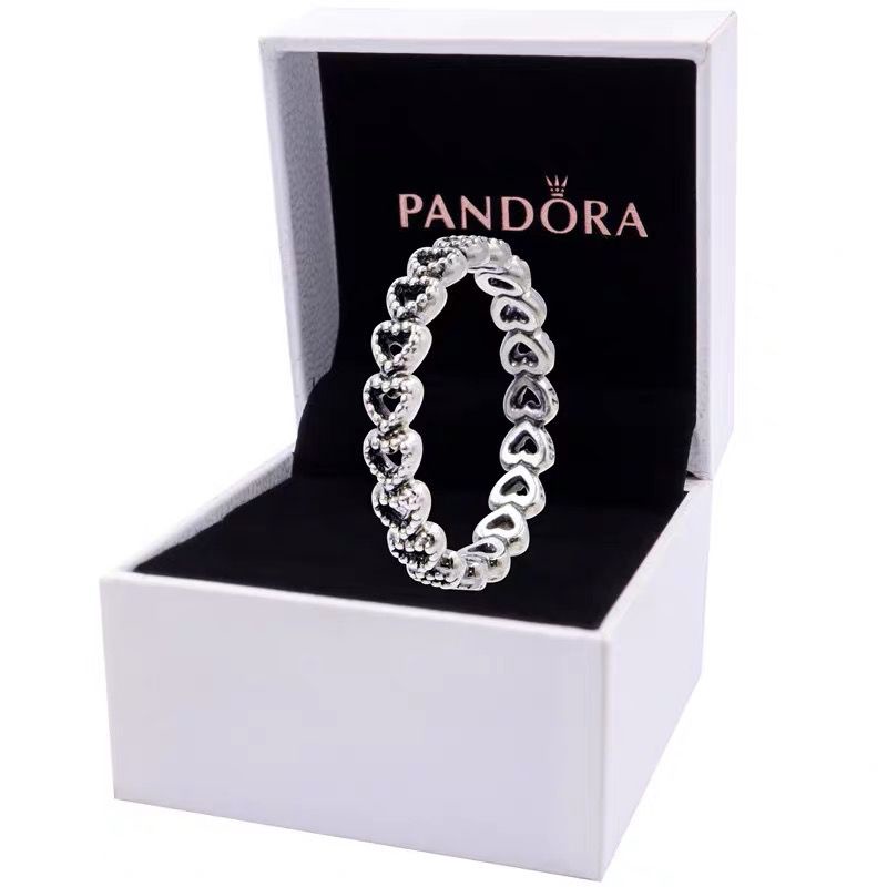 Pandora Love Heart Ring With Box Promise Ring Woman 925 Silver ...