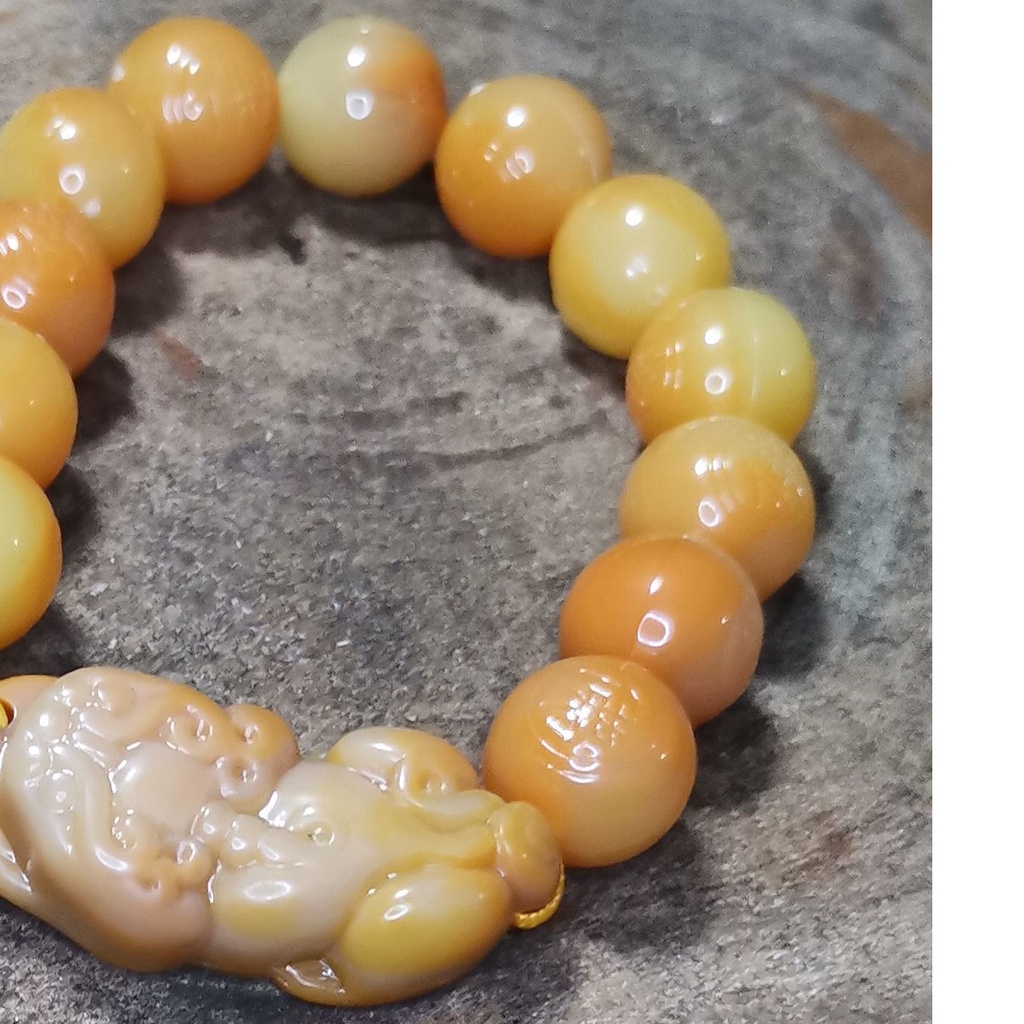 Yellow Agate Piyao Gives Prosperity Eliminate Negativity Promotes ...