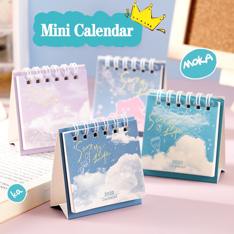 2022-2023 Cute Cartoon Mini Calendar Creative Portable Student Desktop ...
