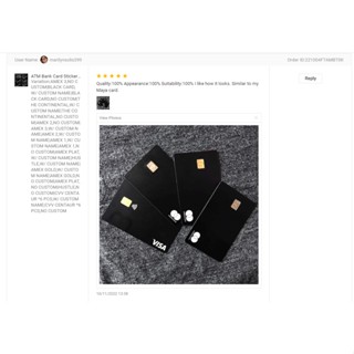Black Card Bank Card Skin Stickers For ATMS | Shopee Philippines