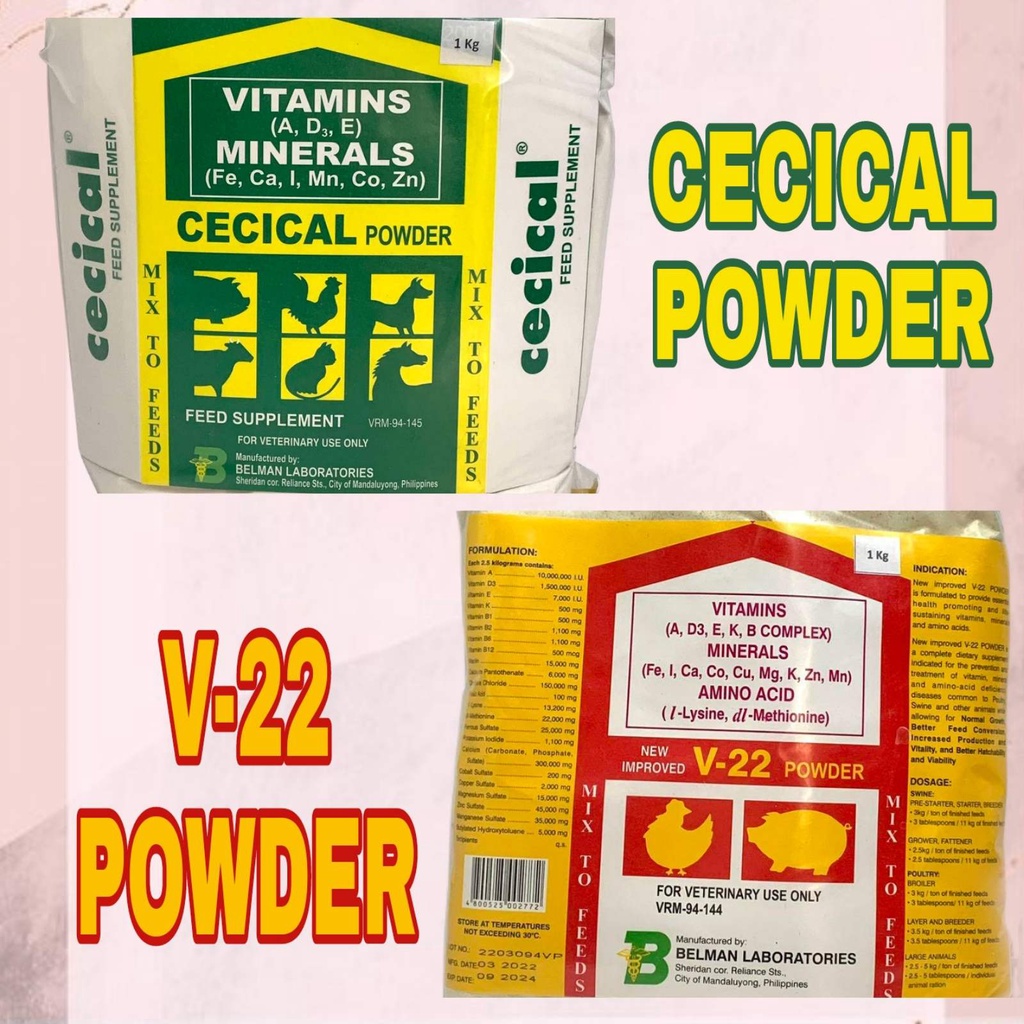 [SOUTH VET] SUPER SALE! buy CECICAL POWDER 1KG OR V-22 POWDER 1KG with ...