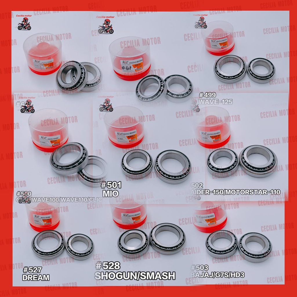 MOTORCYCLE PARTS KNUCKLE BEARING FOR XRM TMX WAVE155 CT100 MIO ...