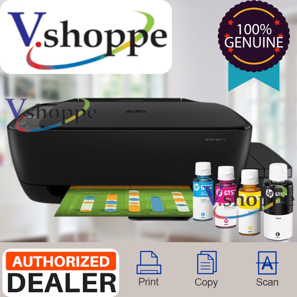 HP 315 AIO Smart Ink Tank Scan Print Xerox Continuous Ink Printer w ...