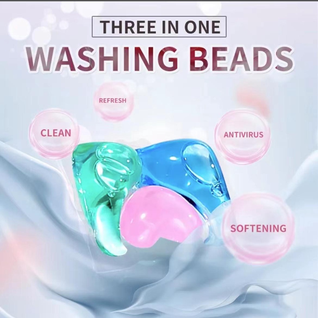 Liquid Laundry Detergent Pods Capsules Ball Wash Beads Laundry Long ...