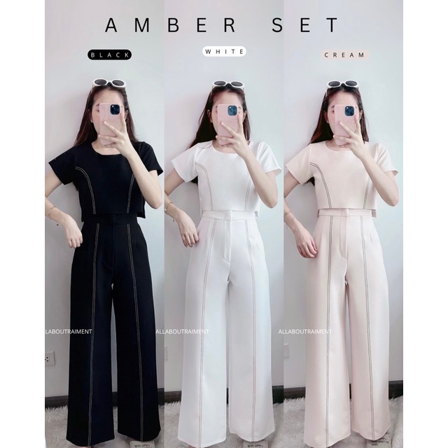 AMBER SET 480 New Style Long Leg Walking Thread Cut Color. | Shopee ...