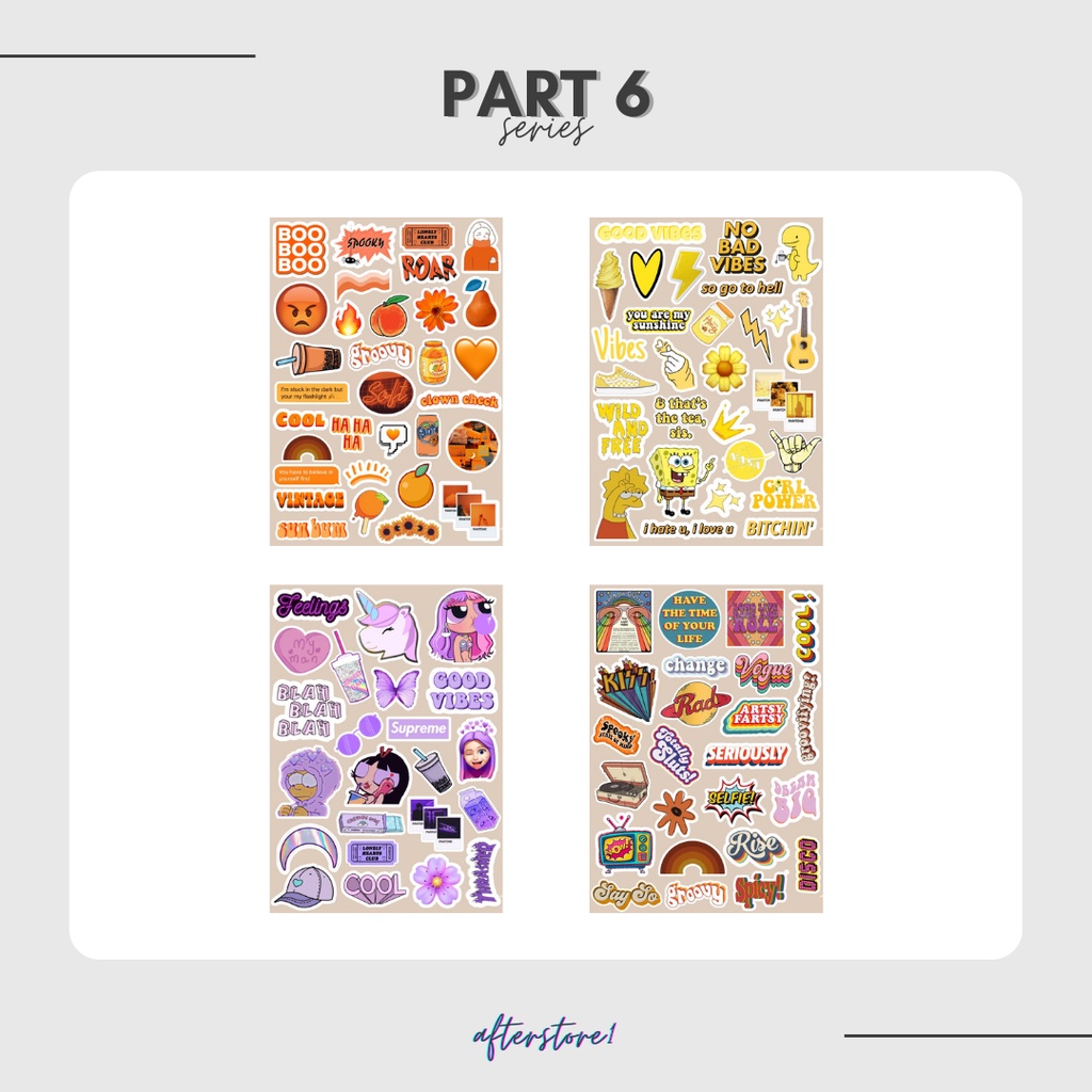[PART 6] Tumblr Sticker/Aesthetic Pack Sticker/Hp Laptop Sticker/Tumblr ...