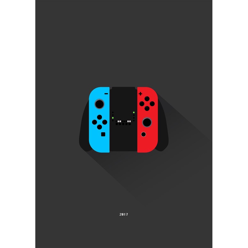 80s Colorful Nintendo Video Gaming Posters Gamer VR Swith Game Teen ...