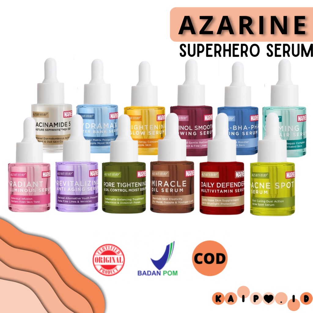 Azarine Serum | Niacinamide/retinol/hydramax/aha BHA/Brightening/Acne ...