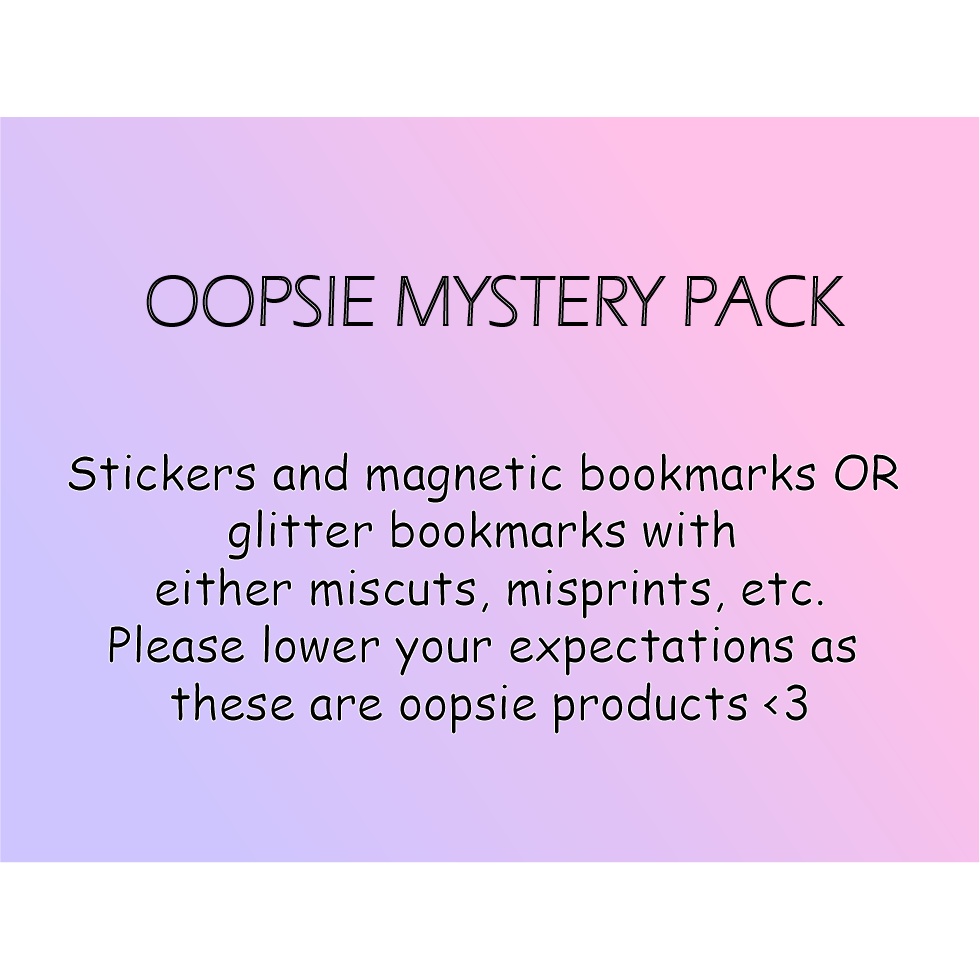 Genshin Impact Adopt an OOPSIE Mystery Magnetic OR Glitter Bookmark ...