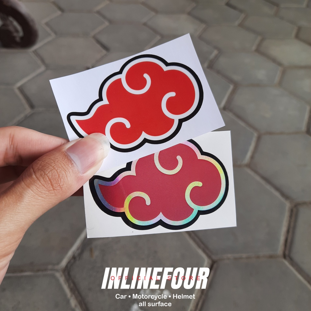 AKATSUKI LOGO STICKER STICKER - HOLOGRAM ANIME JAPAN - FOR LAPTOP CASE ...
