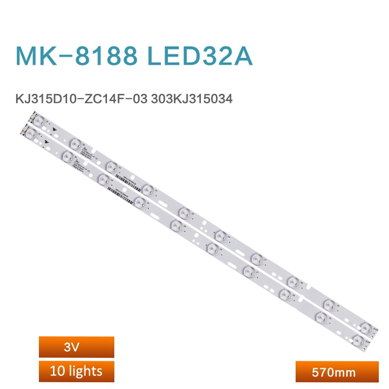 2pcs/set led backlight strip for MK-8188 LED32A light bar KJ315D10 ...