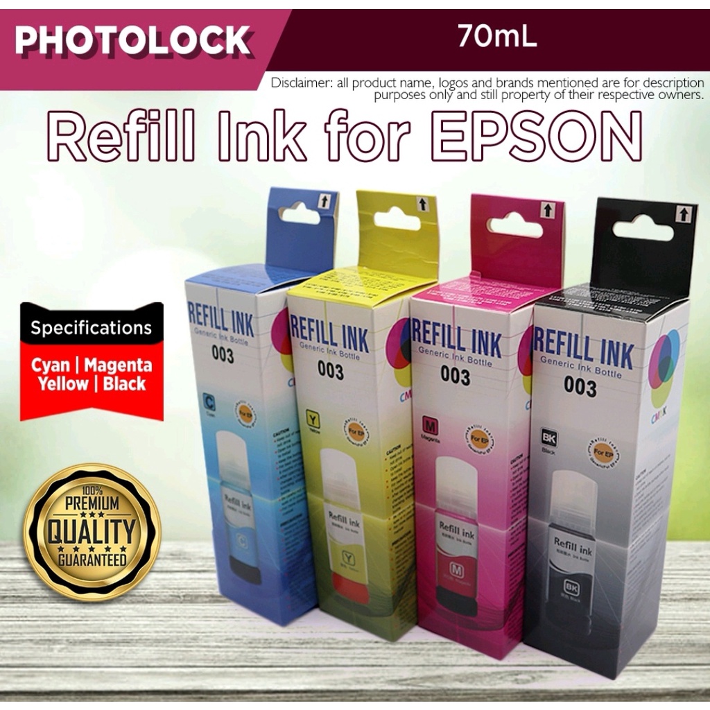 Refill Ink 003 for EPSON L3110 L3210 L1110 L1210 L1250 L3116 L3216 ...