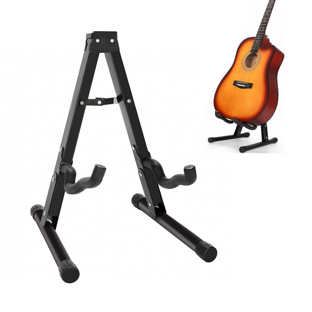 Universal Black A Frame Floor Stand Folding Guitar Stand for Acoustic ...