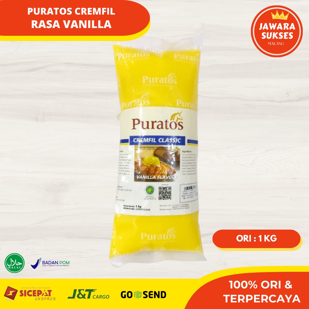 PURATOS Cremfill Vanilla 1kg | Puratos Filling Vanilla flavored Filling ...