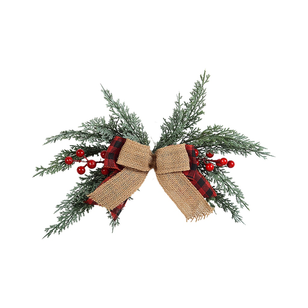 [EPAY] Christmas Door Lintel Decoration Wreath Fake Plant Festive ...