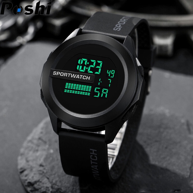 POSHI 2022 Newest Original Men Sport Digital Watch Depth 50m waterproof ...