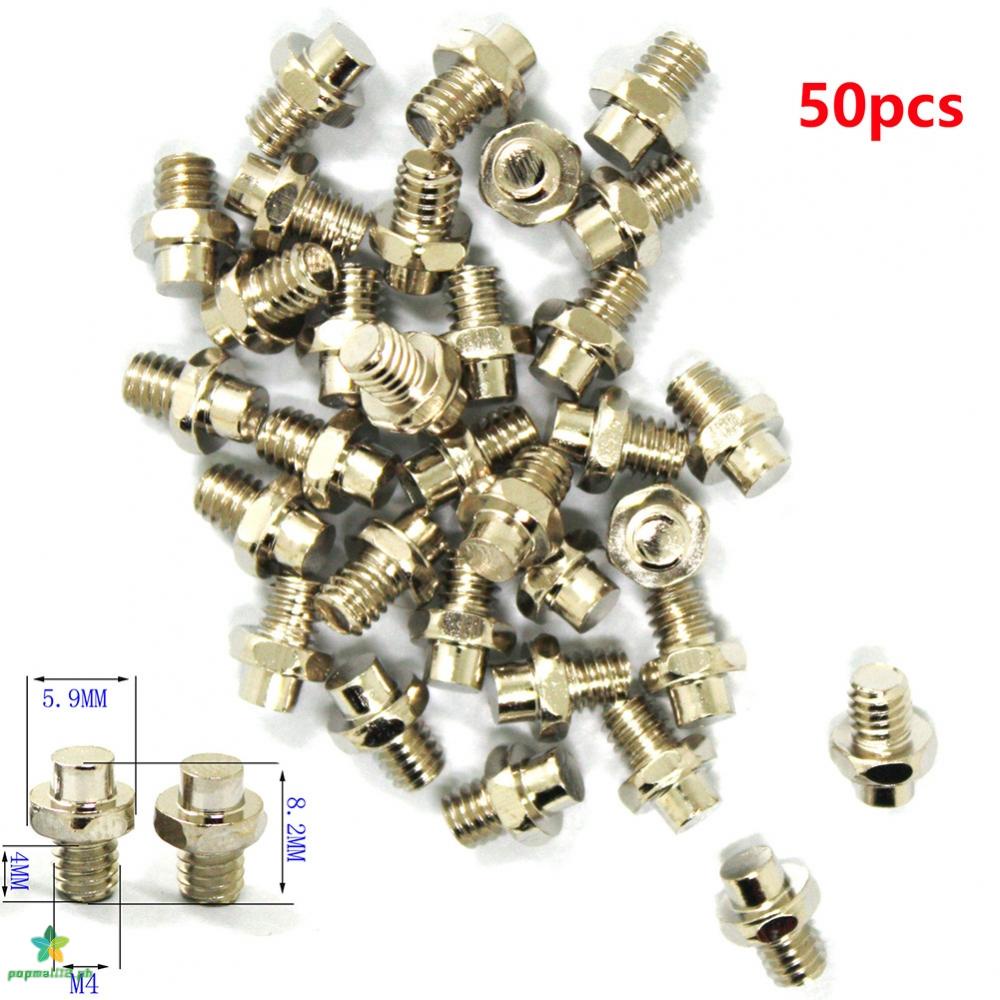 Non-Slip-50pcs Bicycle Replacement Pedal Pins With Wrench Bike M4 Pedal ...