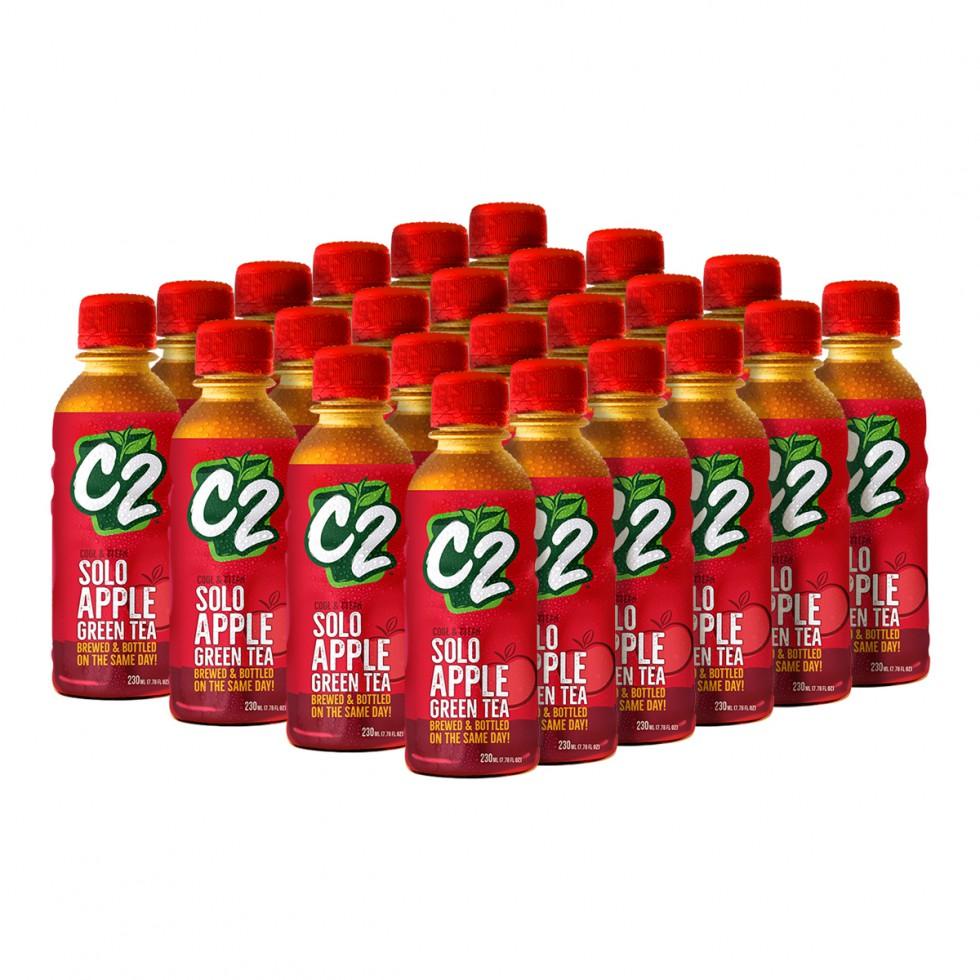 C2 Solo Green Tea Apple 230ml x 24s | Shopee Philippines