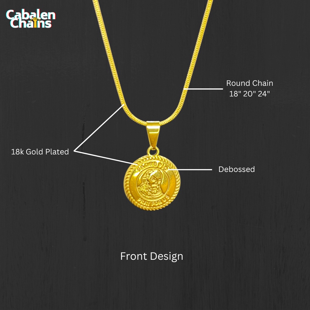 Cabalen Chains - Padre Pio 18k Gold Plated Stainless steel Non-tarnish ...