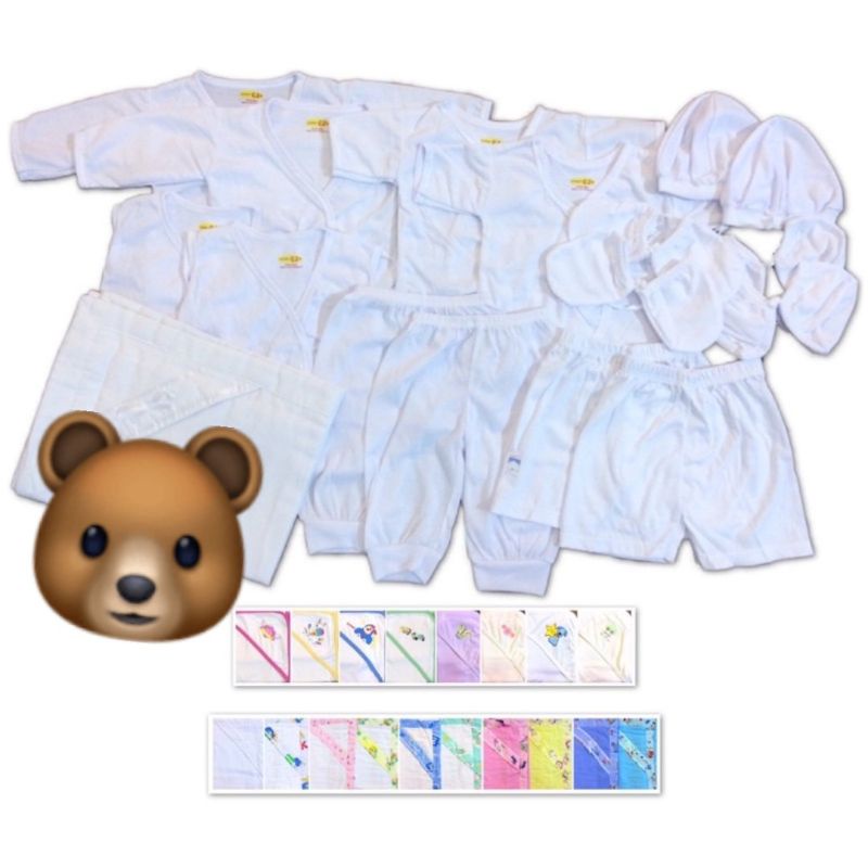 Lucky Cj Duo Set All white Newborn Clothes Baru Baruan | Shopee Philippines