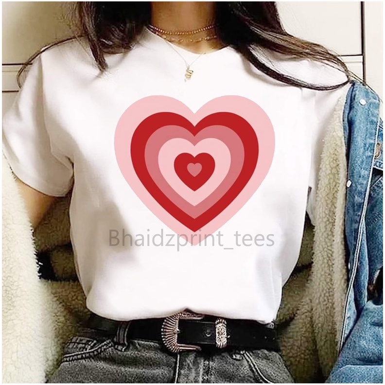 HEART GRAPHIC TEES TSHIRT DESIGNS FOR KIDS AND LADIES | Shopee Philippines