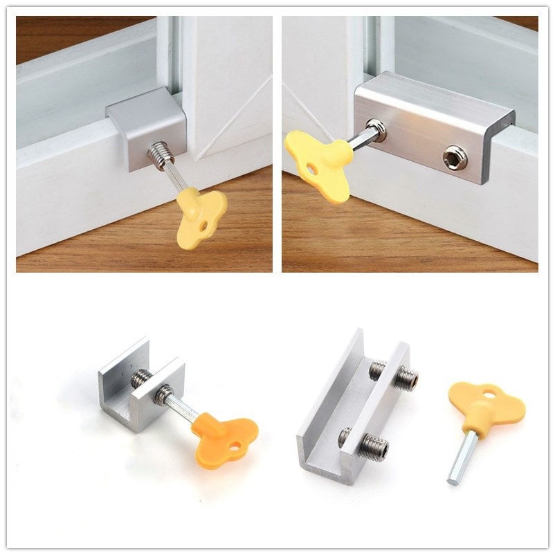 Alloy Child Safety Sliding Screen Window Security Lock Door Limiter ...