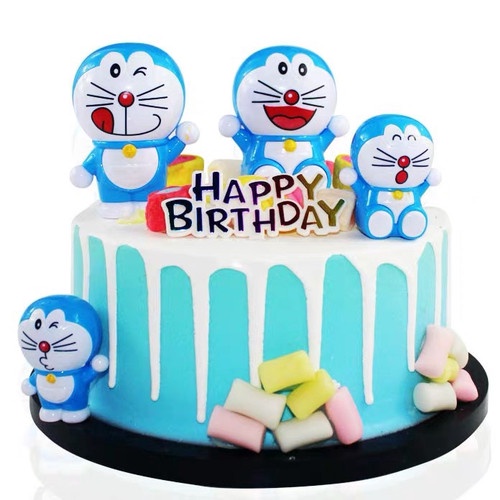 Doraemon 4in1 cake Topper/tart cake decoration/birthday cake figure ...