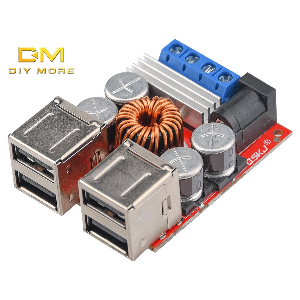 DIYMORE Dc-Dc 8v-35v To 5v 8a 4 Usb Buck Step Down Power Supply Module ...