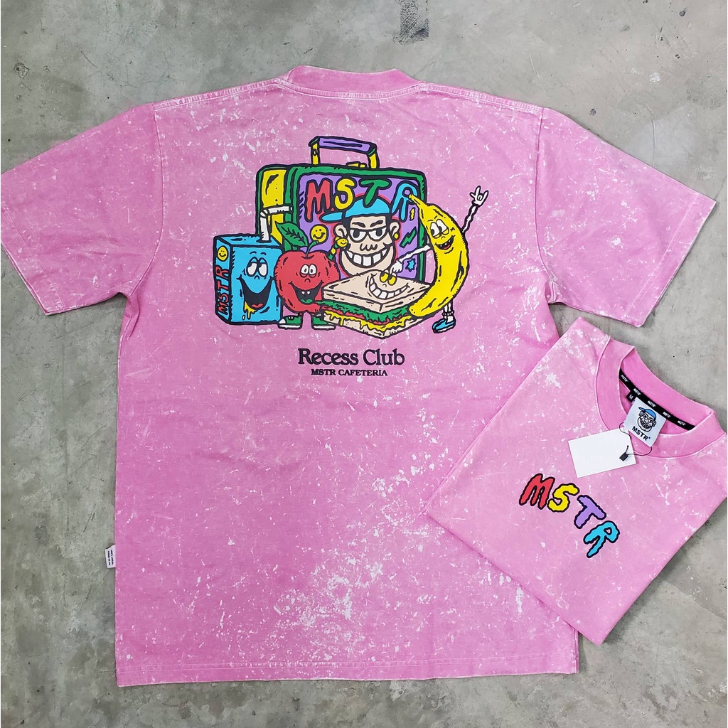 MSTR CO. - ACID WASH COLLECTION "RECESS" Men T-Shirt (Pink) | Shopee ...